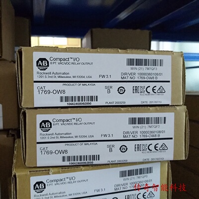 议价美国罗克韦尔Allen-BradleyAB1769-OW8继电器模块全新质保1年
