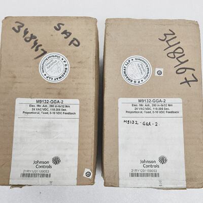 Lot of 2 Johnson Controls M9132GGA2 Electric Damper Actuator