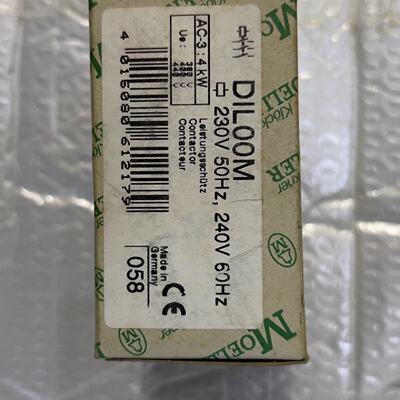 金钟穆勒接触器DIL00M库存全新带包装-议价