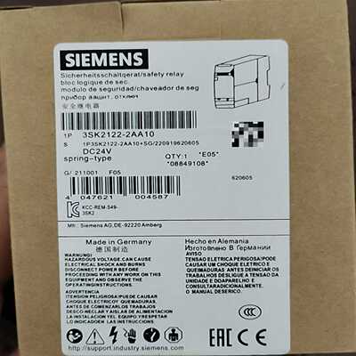 SIEMENS/西门子3SK2122-2AA10安全继电器，--议价商品