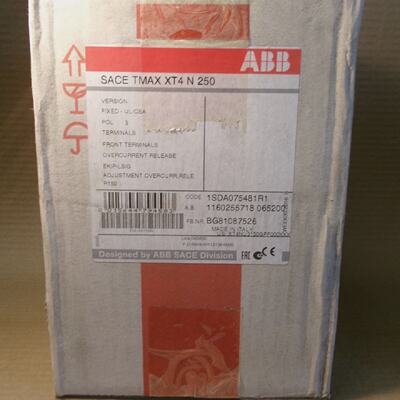 NEW ABB SACE TMAX XT4 N 250 3 POLE 150 AMP TRIP CIRCUIT BREA