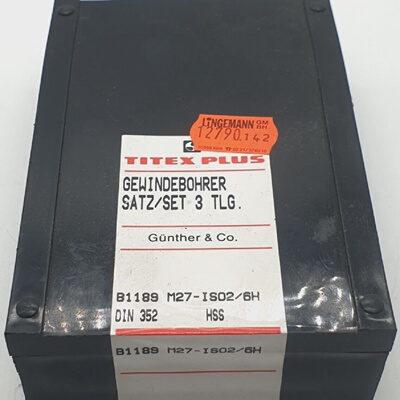 titex plus B1189 M27IS026H DIN 352 Gewindebohrer Maschinenge