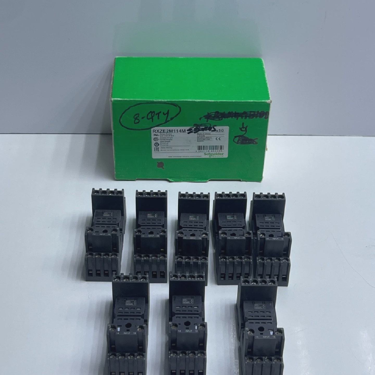 Lot 8 Teile Schneider RXZE2M114M Einfach Buchse