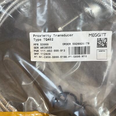 MEGGITT韦伯瑞华TQ402接近开关，全新原装，型号11--议价商品