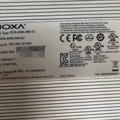 议价MOXA EDS-408A-MM-SC全新现货