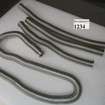 MDC HPS MKS Stainless Steel Bellow 112 inch total length Lot