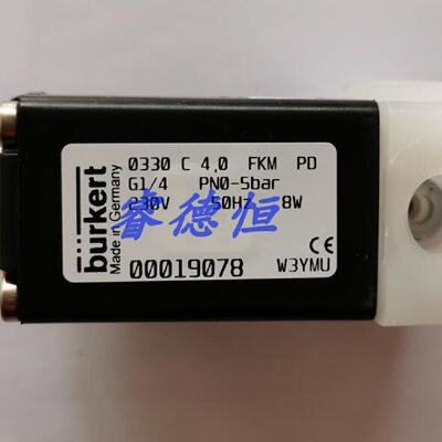 供应burkert 全新原装正品00019078（宝得）0330 电磁阀0124（宝