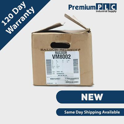 NEW BALDOR VM8002 MOTOR .75HP 1725RPM 3PH 60HZ 56C SPEC 34K3