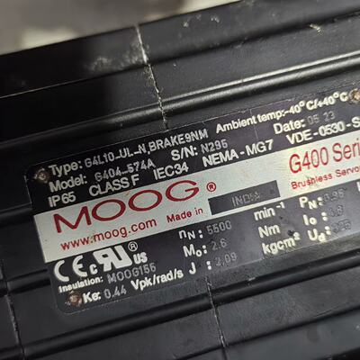 溢价-MOOG穆格伺服电机G4L10ULNBRAKE9N