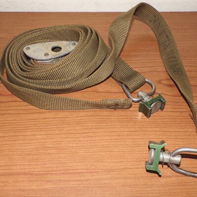 Aircraft Cargo Tie Down with WB10730 Rings and WB100 Latch B