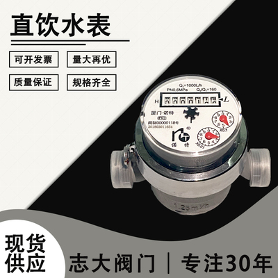 304不锈钢水表直饮水水表LXH-8 容积式水表 直饮水表 纯净水水表