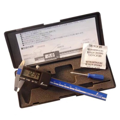 日本企鹅亲和电子数显卡尺高精度游标卡尺19994/100mm150mm/19995