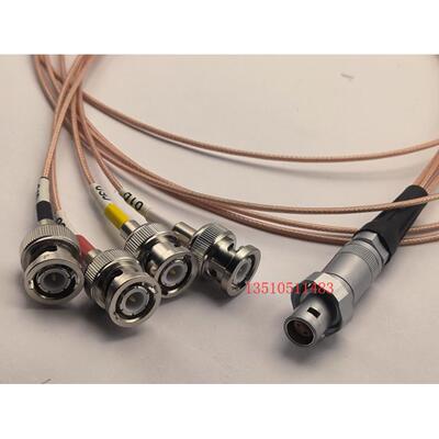 FFA.1S4芯一分四接线端子U插BNC公Keithley吉时利2182A FVN测试线