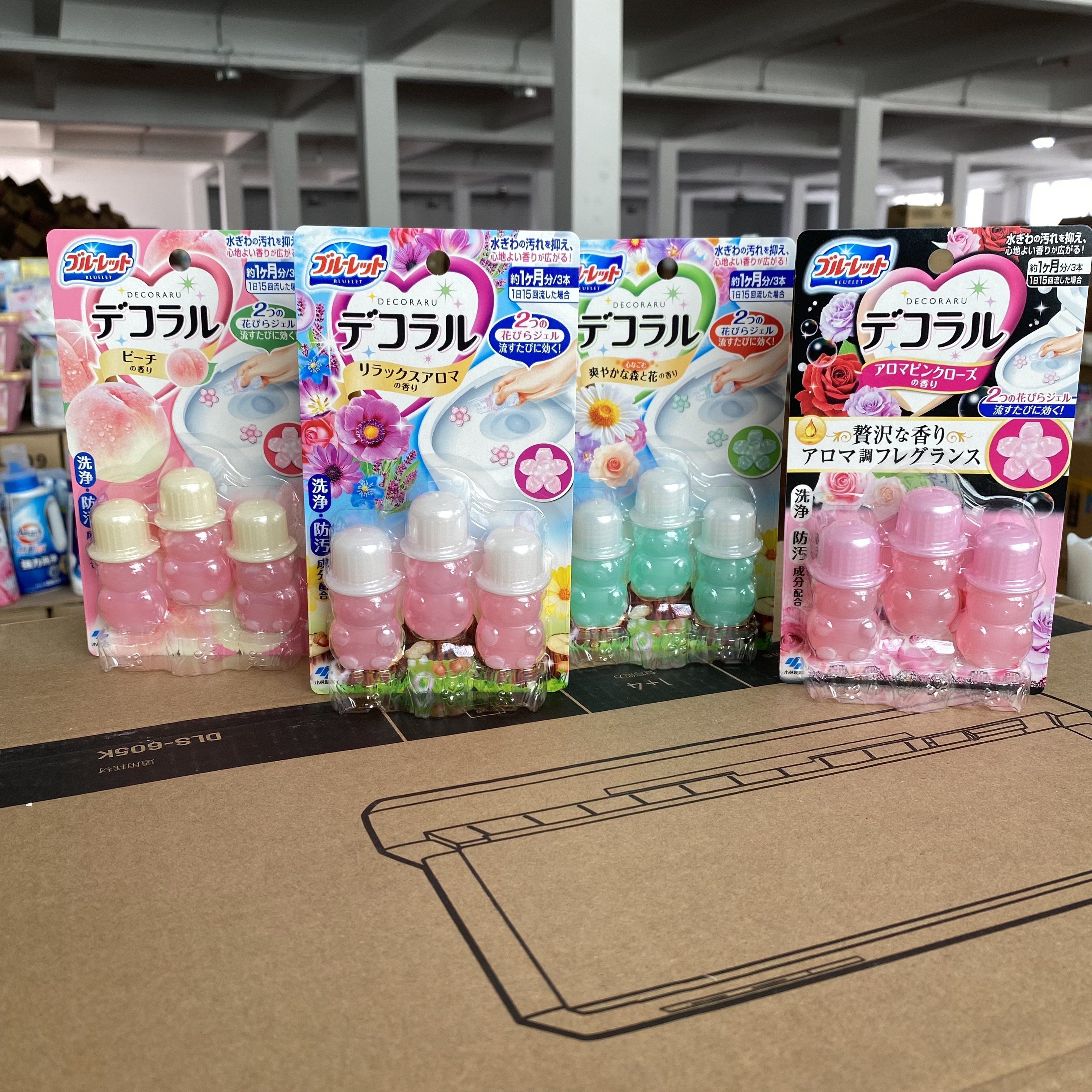 日本小林制药马桶小花凝胶花瓣除臭去异味留香洁厕神器厕所清洁剂