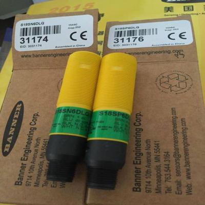 售前询价S18SN6DLQ 邦纳BANNER光电感测器 S18SP6DLQ  现货