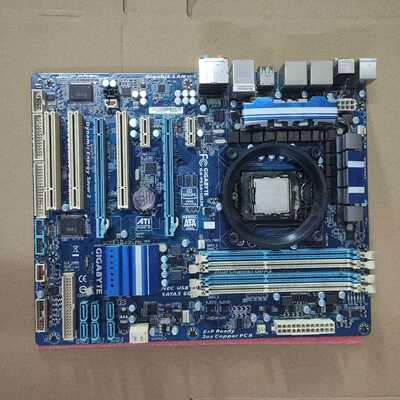 （洋洋设备）GA-P55A-UD3R主板功能全好，