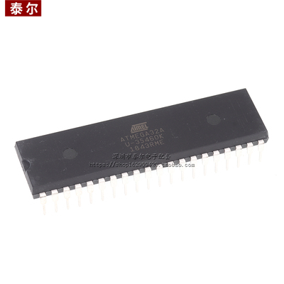 直插 ATMEGA32 ATMEGA32A-PU DIP-40 微控制器 8位 AVR 32K闪存