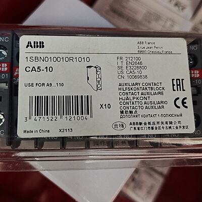 议价ABB交流接触器辅助接触点CA5-10 1SBN010010R1010 两常开