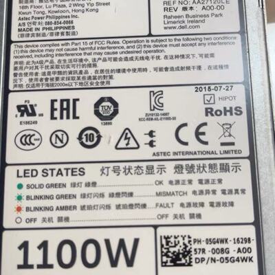 DellR730R740R5301100w直流服-议价