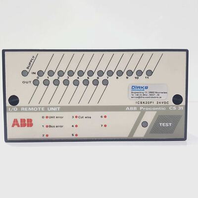 ABB ICSK20F1 IO Remote Control Unit PROCONTIC CS 31 24VDC FP