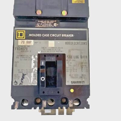 *USED TESTED* Square D FA34070 ILine Circuit Breaker 70Amp 3