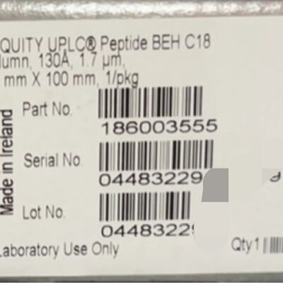 议价Waters色谱柱186004495 186003555 BEH C18 1.7um 2.1*100mm