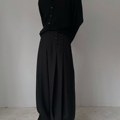 ACYCLIC_无环 双排扣阔腿灯笼裤