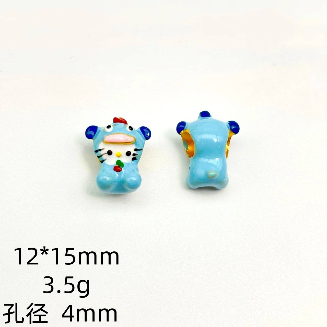 diy合金滴油立体卡通大孔串珠饰品配件beads手串手工可爱串珠配件