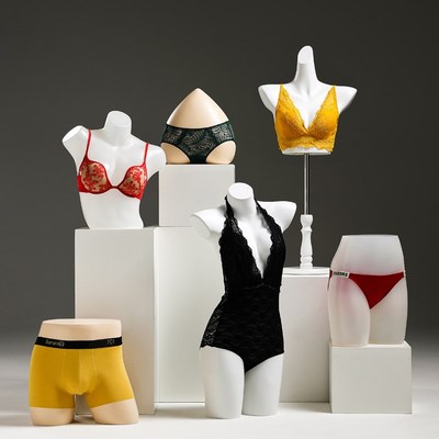 内衣模特展示架男女半身文胸橱窗内裤陈列假人体模特架子胸模道具