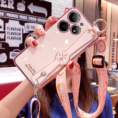 真我neo7turbo硅胶斜挎肩带挂绳