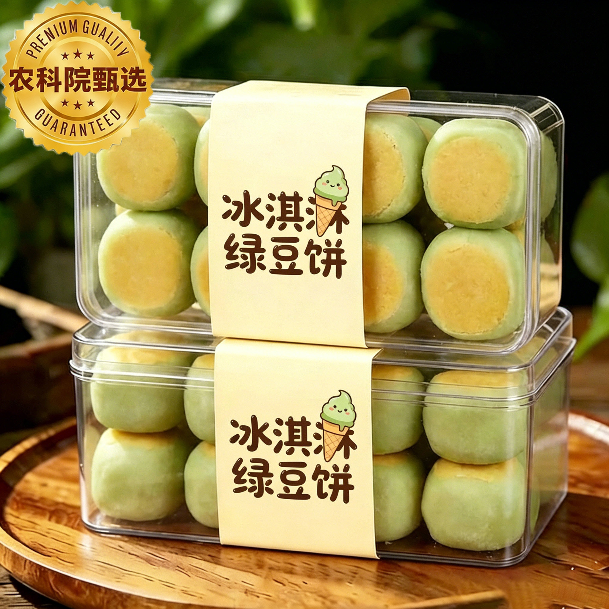【云南农科院甄选】冰淇淋绿豆饼糕点茶点心零食休闲小吃官方正品