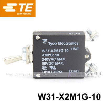 Tyco TE W31-X2M1G-10 10A 3-1393247-2 UL CSA 1-50Amps 断路器