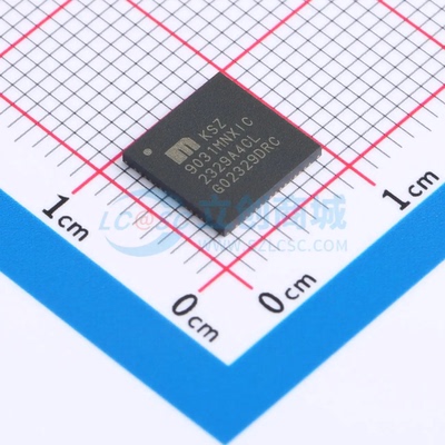 以太网收发器 KSZ9031MNXIC-TR QFN-64-EP(8x8) 10Mbit/s；1Gbit/
