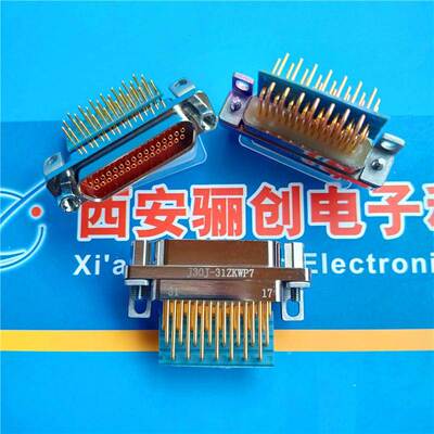 J30J-31ZKW-J 连接器弯针插座J30J系列J30J-31ZKWP7 J30J-31ZKWP2