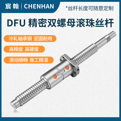 加长双螺母滚珠丝杆丝杠滑台DFU1605 2005 2505 2510 3205 4010
