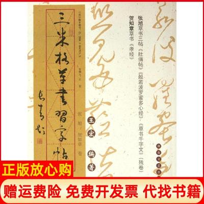 【正版书】张旭贺知章卷三米格草书习字帖王宏湖南文艺出版社9787540455880