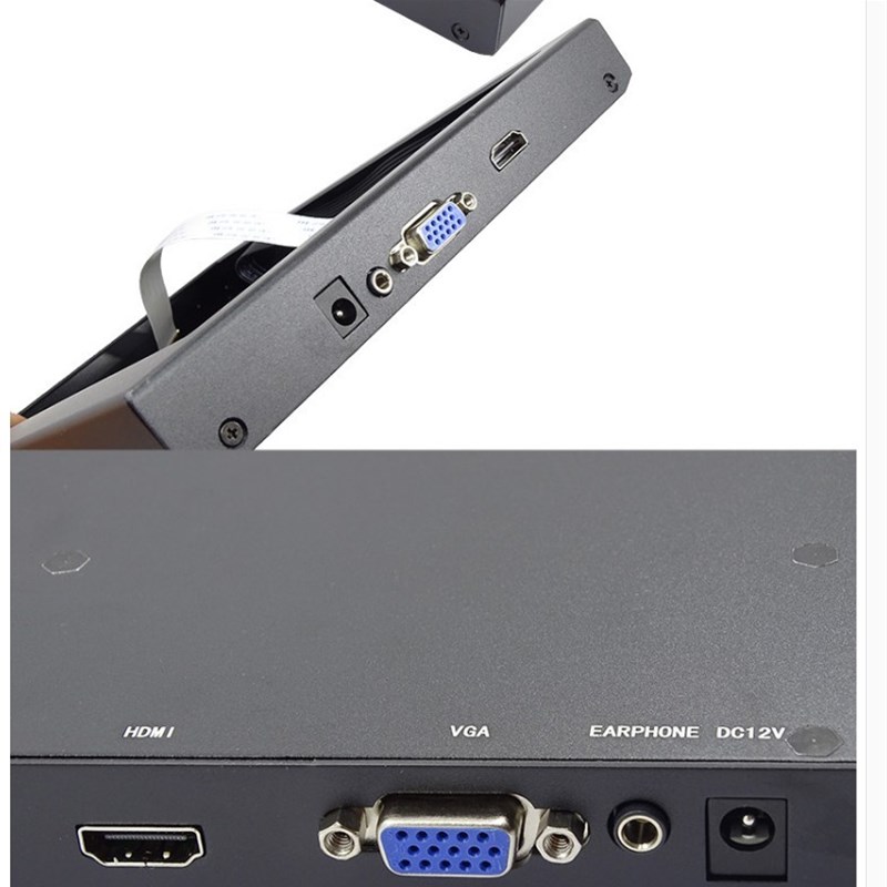 14寸11.6寸15.6寸液晶屏HDMI+VGA铝合金外壳便携式DIY金属显示器