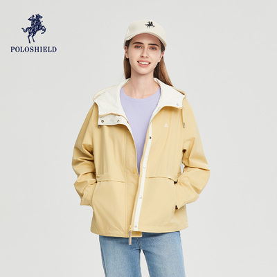 POLOSHIELD女士简约百搭2026春季新款休闲外套上衣 6261W1A623