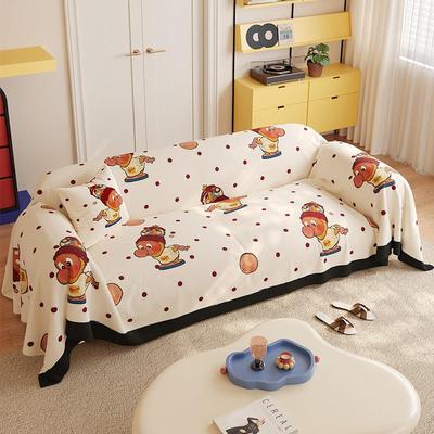 卡通星星人沙巾全猫包裹用四季通发沙SMJ发盖布沙发套保护罩防滑