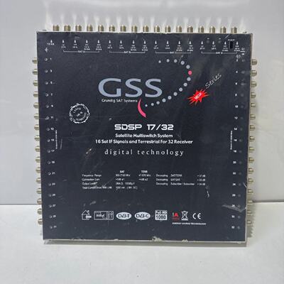 GSS SDSP 1732 satellite multiswitch system 16 sat if signals
