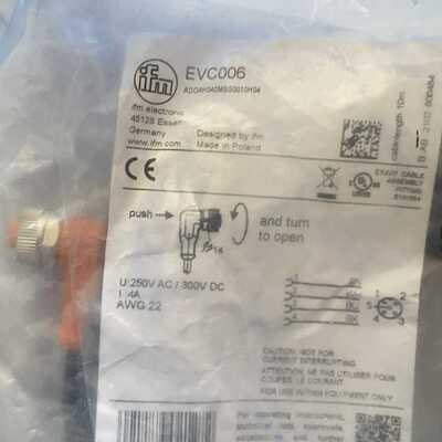 (询价)EVC006 IFM插头带10米电缆 M12插头带线10米，
