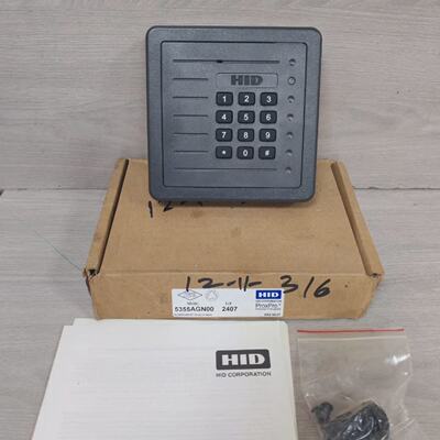 Hid Proxpro 5355AGN00  Proximity Reader w 5355AGK09 Keypad A