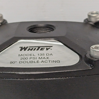 Whitey135DA90DoubleActing200PSIPneumaticBallValve