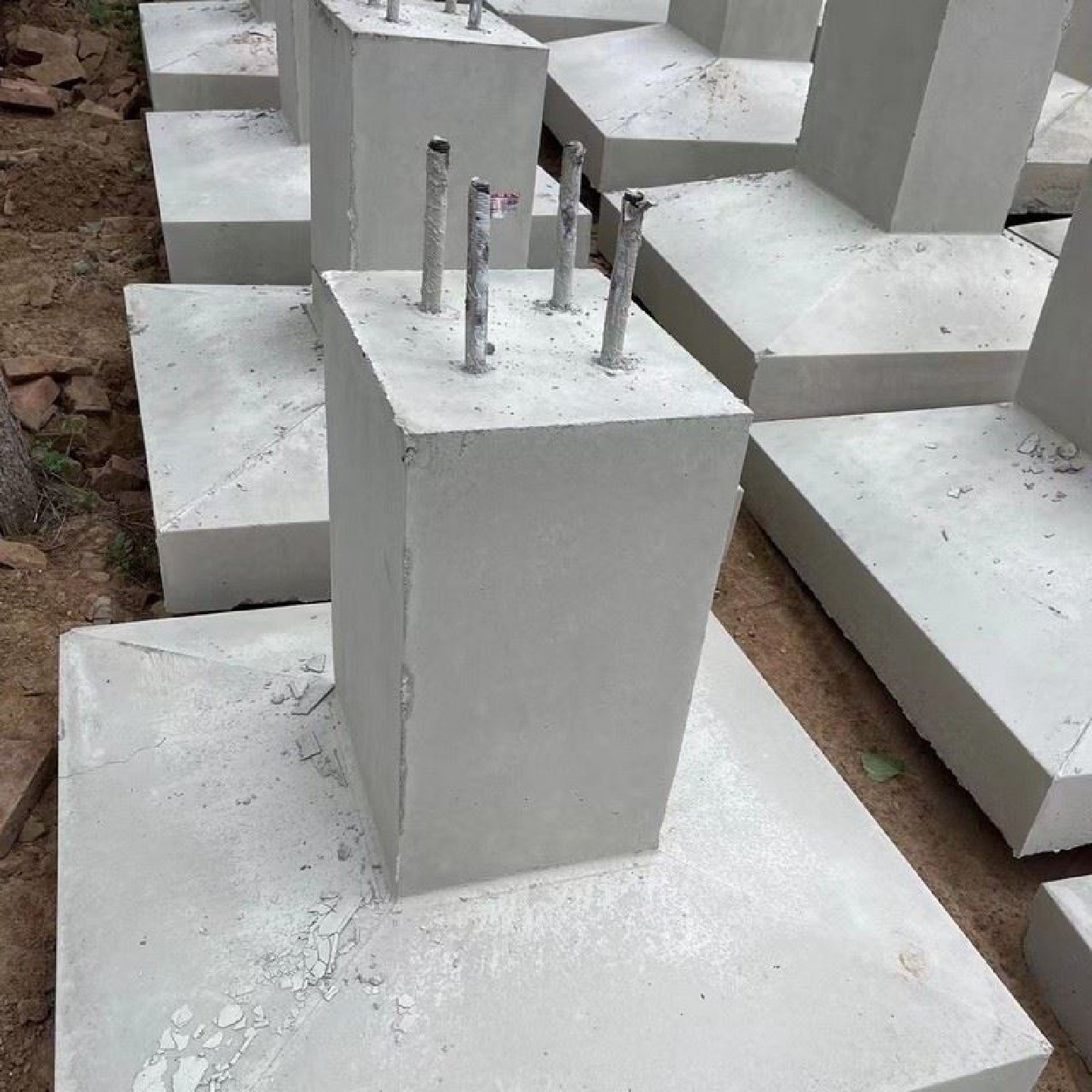 独立基础墩模板装配式钢结构基座预制混凝土路灯水泥基础底座