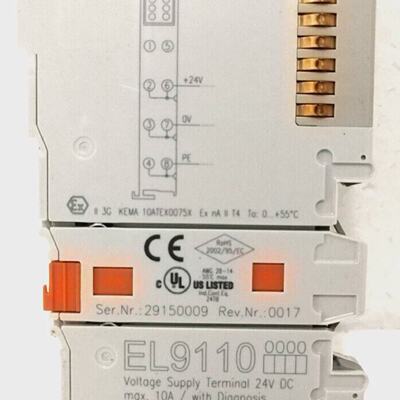 BECKHOFF EL9110 24V DC Potential Supply Terminal with Diagno