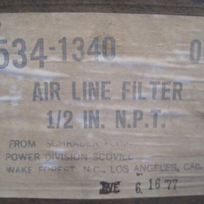NEW SCHRADER 35341340 FILTER 35341340