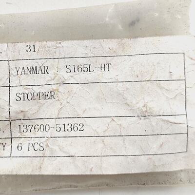 Stopper PN 13760051362 for Yanmar S165LHT Engine Spare Parts