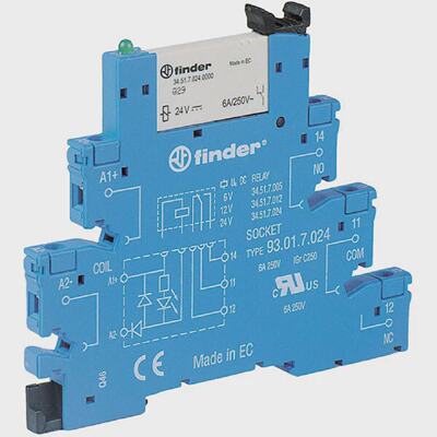 Finder 38.51.0.048.0060 Interfaz Mdulo Rel 48VAC  Dc 6A Spco