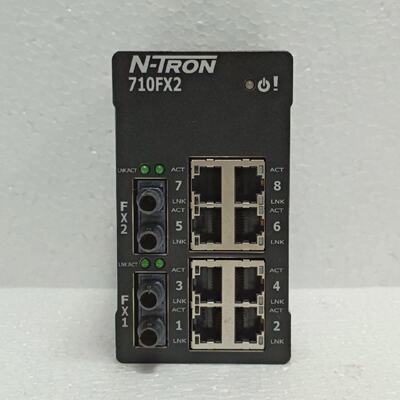NTRON 710FX2ST Managed Industrial Ethernet Switch 8 RJ45 2 S