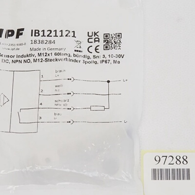 议价Ipf Electroc Sensor Induktiv Ib121121  Neu Ovp适用